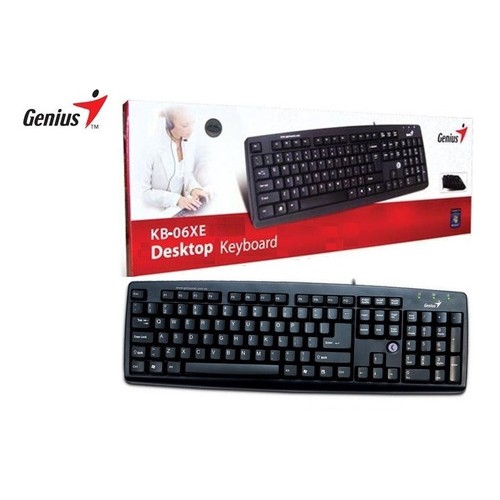 GENIUS TECLADO KB-06XE PS2 NEGRO ESPAÑOL